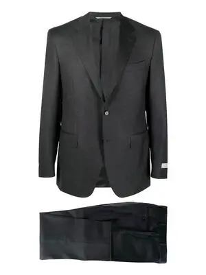Canali Wool Single-breasted Suit - Grey