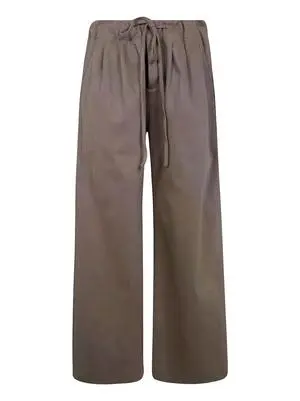 ENTIRE STUDIOS Cinch Wide-leg Trousers - Brown