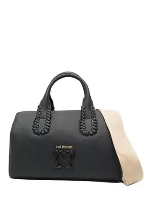 Moschino Logo-plaque Tote Bag - Black