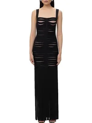 Herve Leger Alessandra Gown - Black
