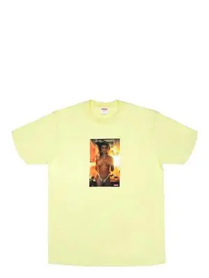 Supreme Nan Goldin Kim In Rhinestone Tee Shirt - Pale Yellow