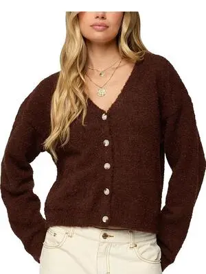 EDIKTED Knitted Cardigan - Brown