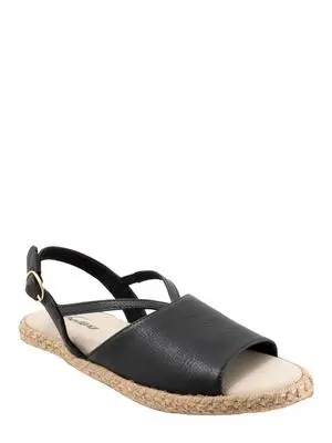 Trotters Pepper Slingback Espadrille Sandal - Black