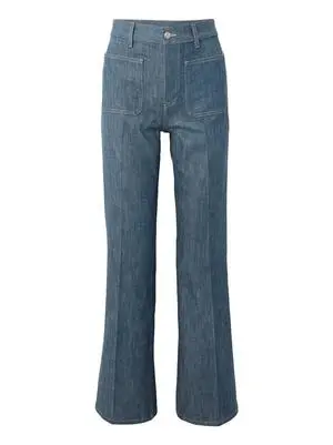 Loro Piana Lamark High-rise Flared Jeans - Blue