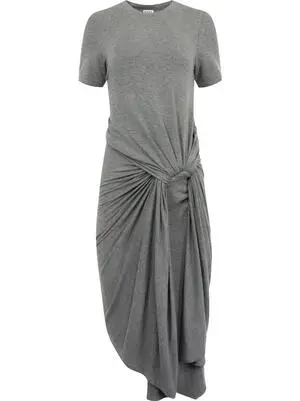 Loewe Draped Midi Dress - Grey