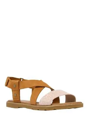 Sorel SOREL Ella Iii Crisscross Sandal Pearlescent/ Canyon Gold