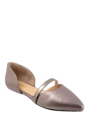 Trotters Trotters Emory D'Orsay Flat Pewter