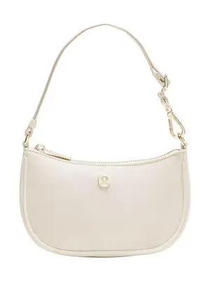 Lululemon City Essentials Mini Shoulder Bag - Light Ivory/gold