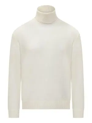 JIL SANDER Long-sleeved Wool Sweater - White