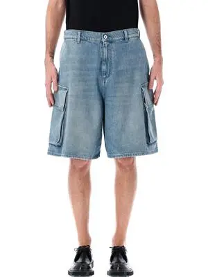JW Anderson Cargo Denim Shorts - Blue