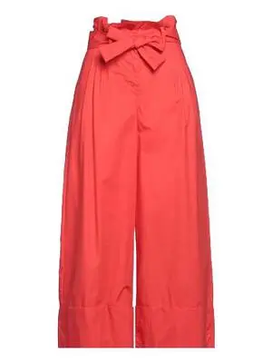 CARACTÈRE Cotton Wide-leg Pants - Tomato Red