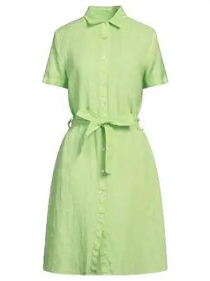 120% LINO Midi Linen Shirt Dress