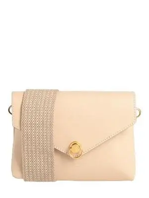 GIANNI CHIARINI GIANNI CHIARINI Pastel Yellow Leather Crossbody Bag Beige
