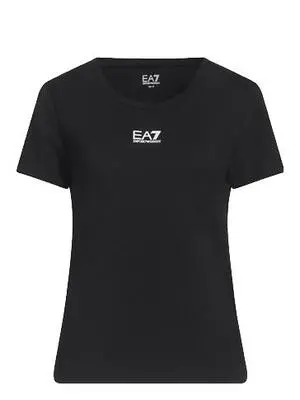 EA7 Cotton-blend Jersey T-shirt - Black