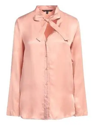 Armani Exchange Bow-detailed Satin Shirt - Pink