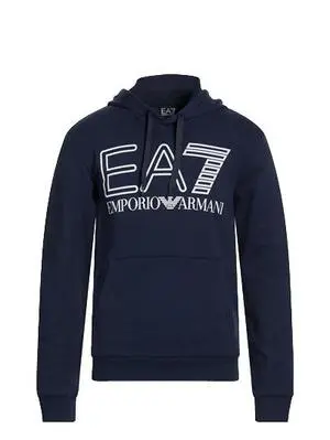 EA7 Cotton-elastane Blend Sweatshirt - Navy