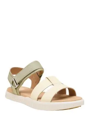 Sorel Ona Ave Ankle Strap Sandal - Dusty Twill/honey White