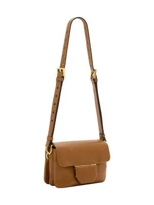 ALLSAINTS Jupiter Leather Crossbody Bag - Sepia Brown