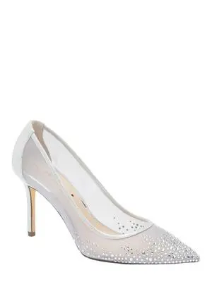 Nina Nalia Pointed Toe Pumps - Silver
