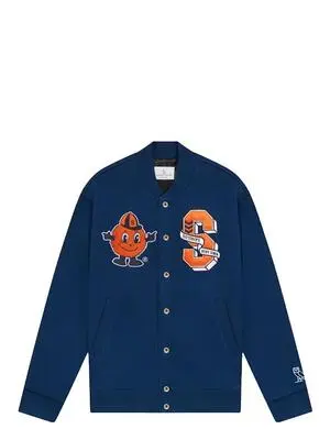 OVO X Ncaa Syracuse Oranges Varsity Jacket - Navy Blue