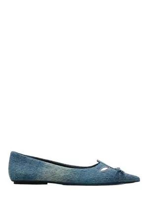MARC JACOBS Marc Jacobs Denim Kat Ballerina Flats