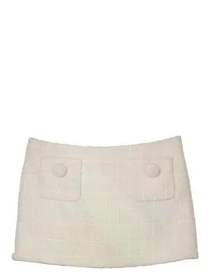 Marc Jacobs Tweed Mini Skirt - Neutrals