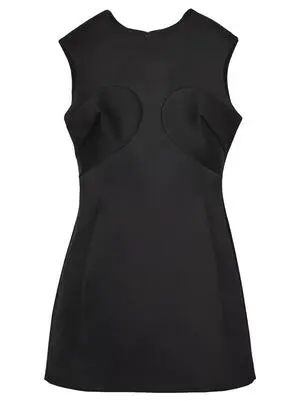 Marc Jacobs Satin-finish Mini Dress - Black