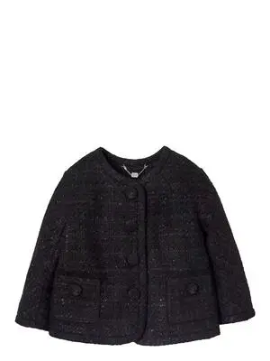 Marc Jacobs Tweed Backwards Jacket - Black