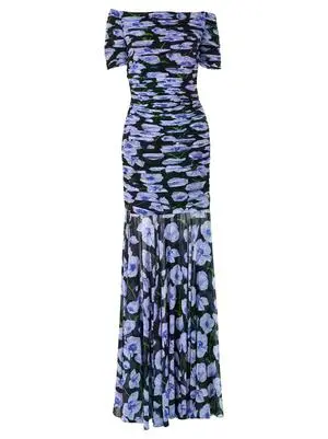 Carolina Herrera Floral-print Gown - Black