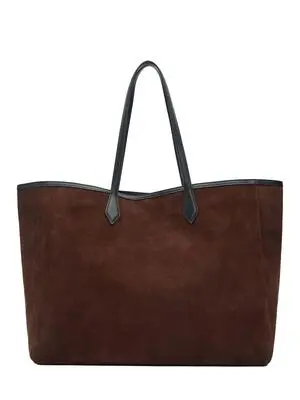 REFORMATION Sofia Leopard Print Tote - Brown
