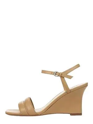 Vince Prema Leather Wedge Sandal Red