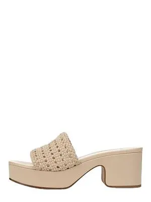 Vince Margo Woven Leather Platform Sandal - Red