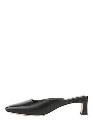 Vince Electra Leather Mule Black
