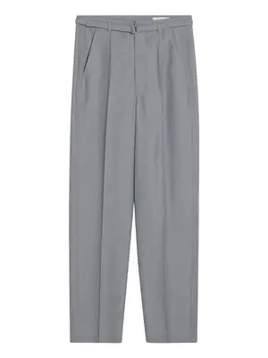 LEMAIRE Trousers With Belt - Blue