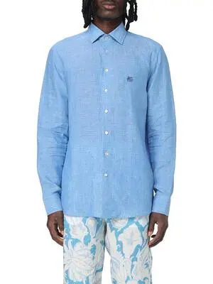 Etro Shirt Men Gnawed Blue