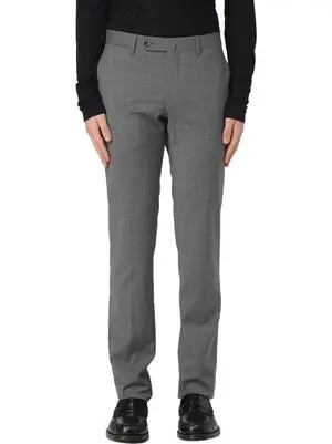PT TORINO Pt Torino Tailored Stretch Cotton And Silk Blend Trousers Grey