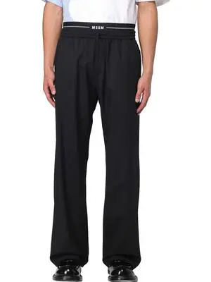 MSGM MSGM Tailored Wide Leg Pants Black