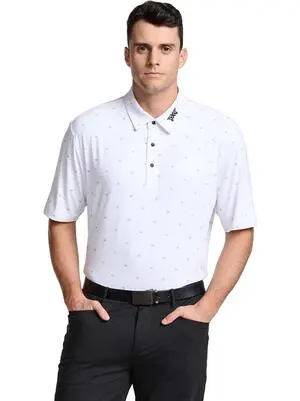PXG Comfort Fit Tour Succulent Polo - White