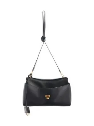 Balenciaga Rodeo Leather Shoulder Bag - 1000 Black