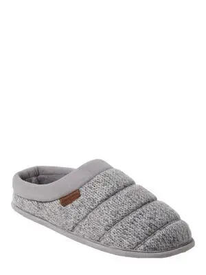 DEARFOAMS DEARFOAMS Asher Marled Knit Clog Slipper Grey