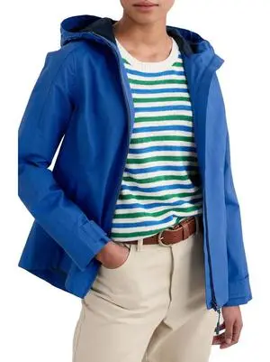 SEASALT CORNWALL Seasalt Cornwall Waterway Hooded Waterproof Jacket Ink