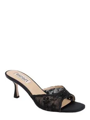 Badgley Mischka Draya Sandal - Black Satin