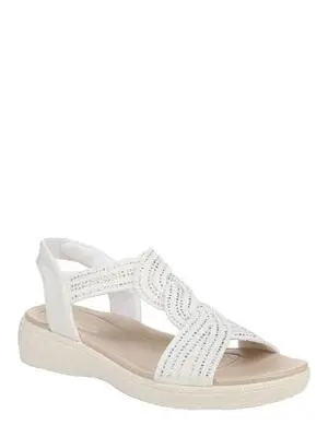 LIFESTRIDE Bzees Lilly Bright Sandal - White