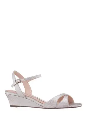 NINA Nina Flora Ankle Strap Wedge Sandals