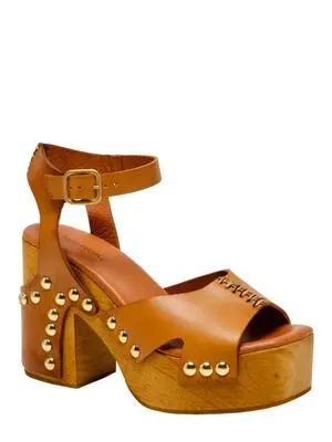 Free People Cecily Platform Sandals - Luggage
