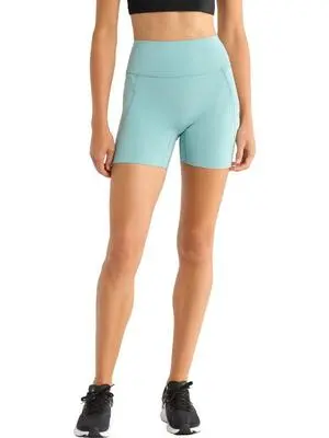 Nike Universa -support High-waisted 5-inch Pocket Biker Shorts - Cannon/bicoastal/bicoastal