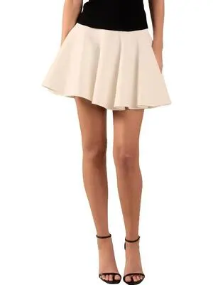 Endless Rose Endless Rose Circle Pleated Mini Skirt White