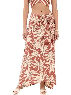 DRESS TO Crepe Skirt - Bahia Print