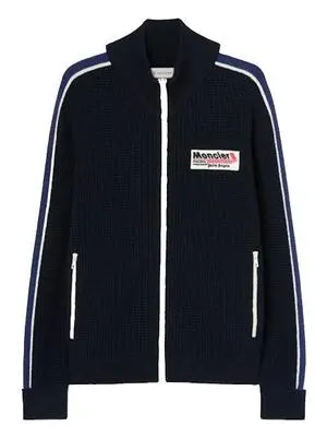 Moncler X Palm Angels Racing Cardigan - Navy Blue/white