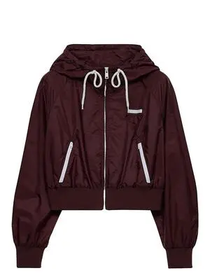 Prada Hooded Zip-up Jacket - Granato